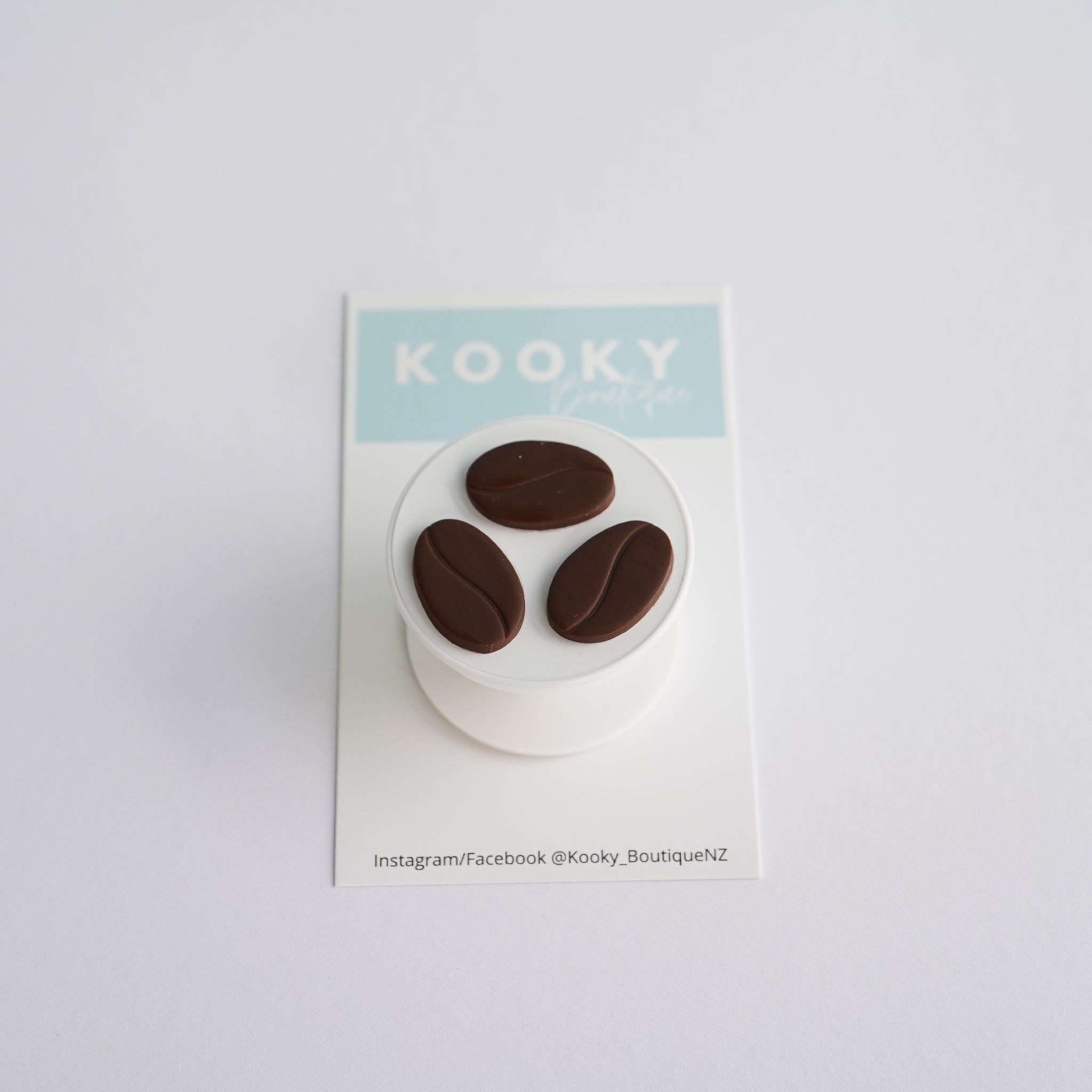 Phone Pop Socket - Coffee Beans – Kooky Boutique NZ